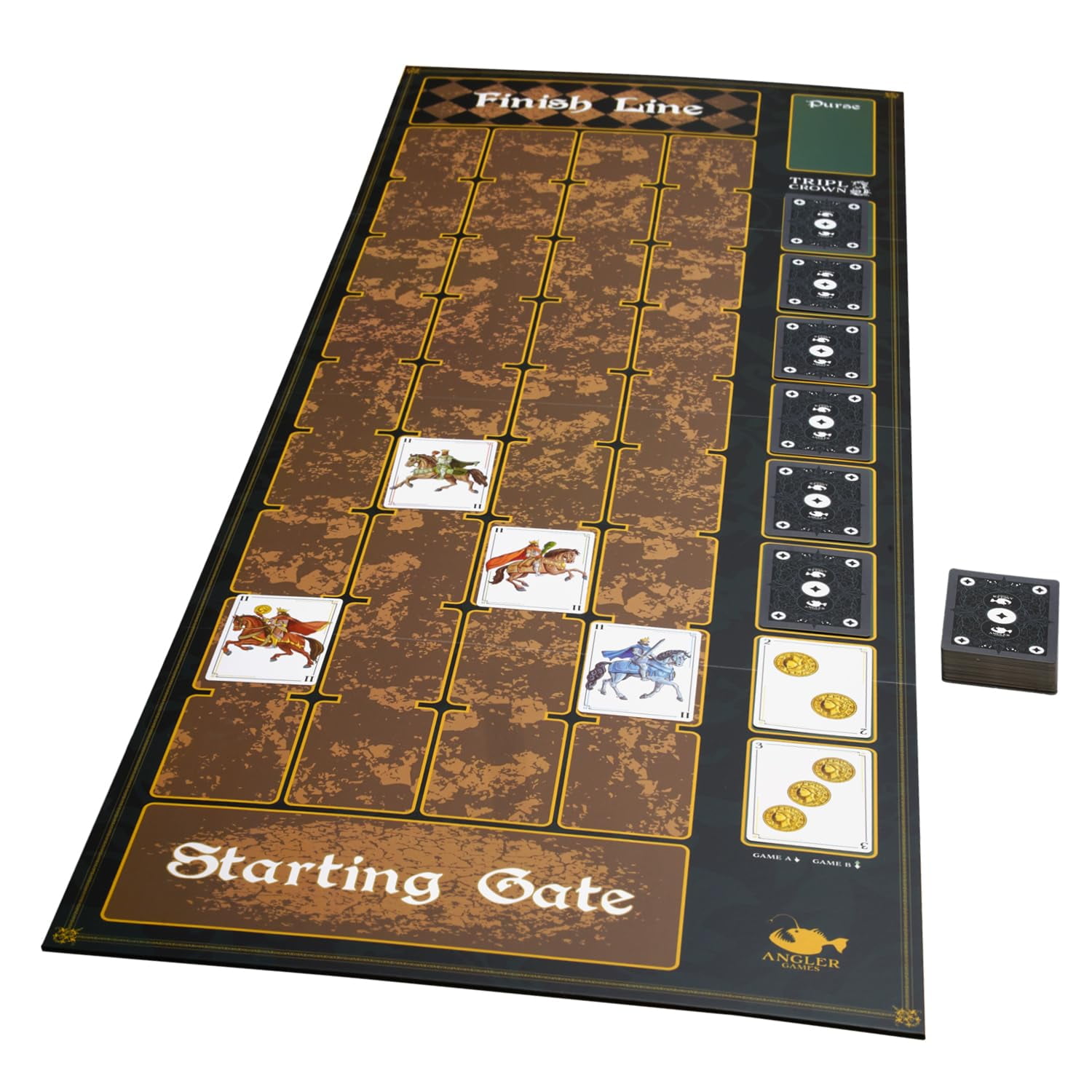 Juego de carreras de caballos de mesa TRIPL3 Crown Angler Games ...