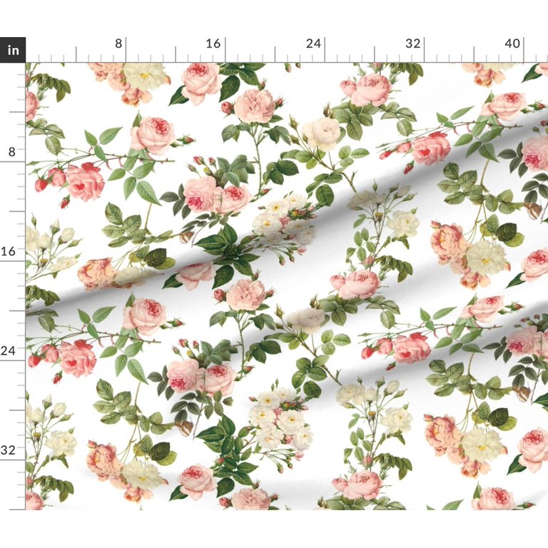 Vintage Rose Print Fabric