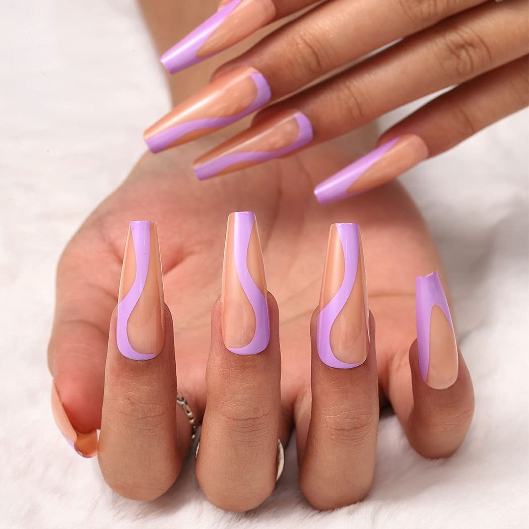 Purple Swirl Line