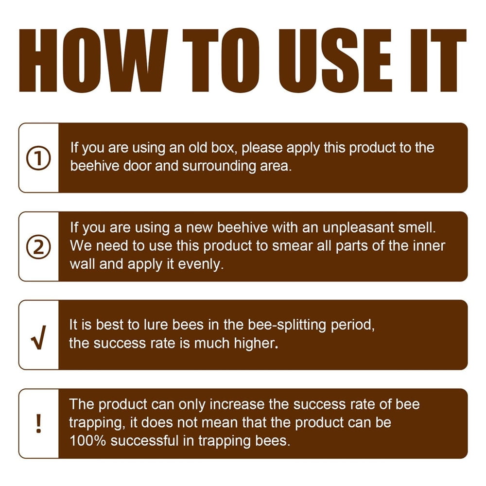 Buy 60ml Honey Bee Attractant,All-natural Ingredients Beekeeping ...