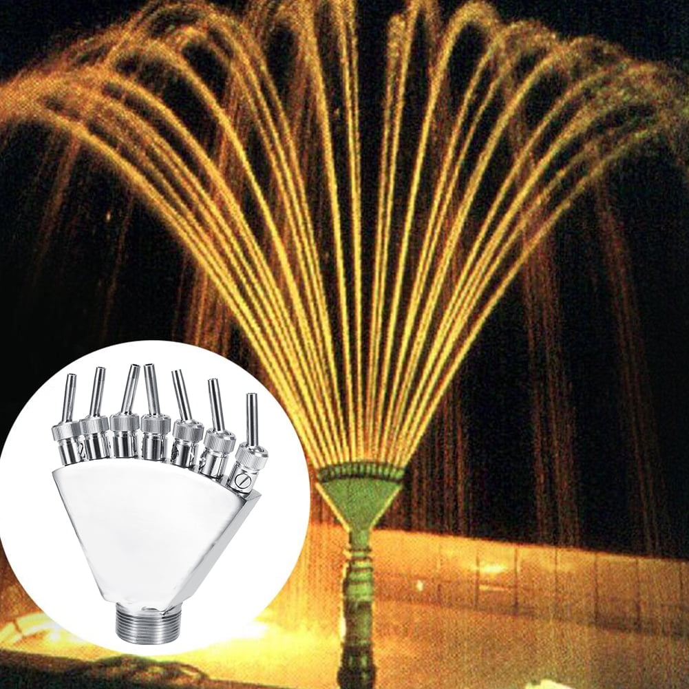 Herwey Garden Pond Spray Head, 304 Stainless Steel, Garden Fountain ...