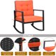 Patiojoy Outdoor Wicker Rocking Chair Glider Patio Rattan Rocker Chair ...