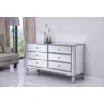 Elegant Decor Contempo 6 Drawer Contemporary Mirrored Dresser in ...