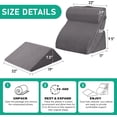 4PCS Wedge Pillow Set for After Surgery, Orthopedic Bed Wedge Pillow ...