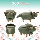 Critter Sitters 15-In. Seat Height Green Triceratops Dinosaur Animal ...