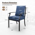 ALAULM Outdoor Dining Chairs Set of 8, Stackabl Patio Dining Chairs ...