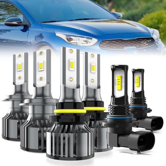 LECCIBUB LED Headlight Bulbs Compatible With Dodge Durango 2014-2020 ...