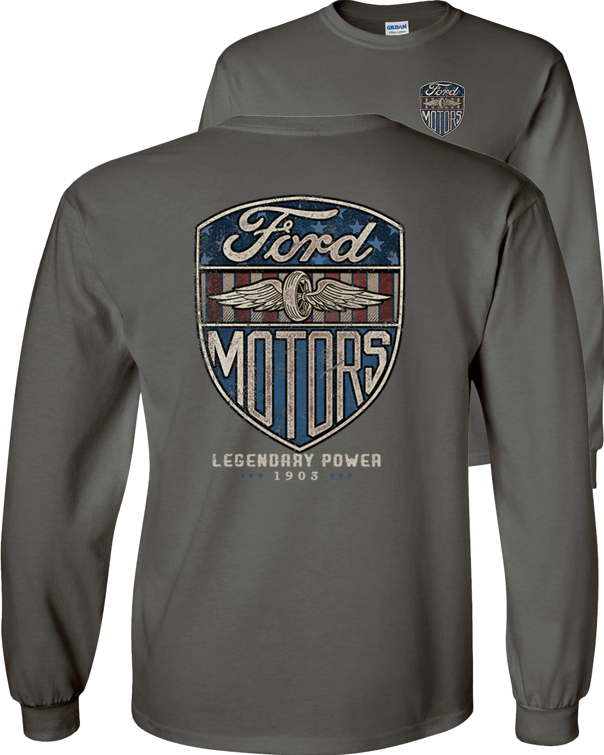 Fair Game Vintage Ford Motors Long Sleeve Shirt, Legendary Power 1903 ...