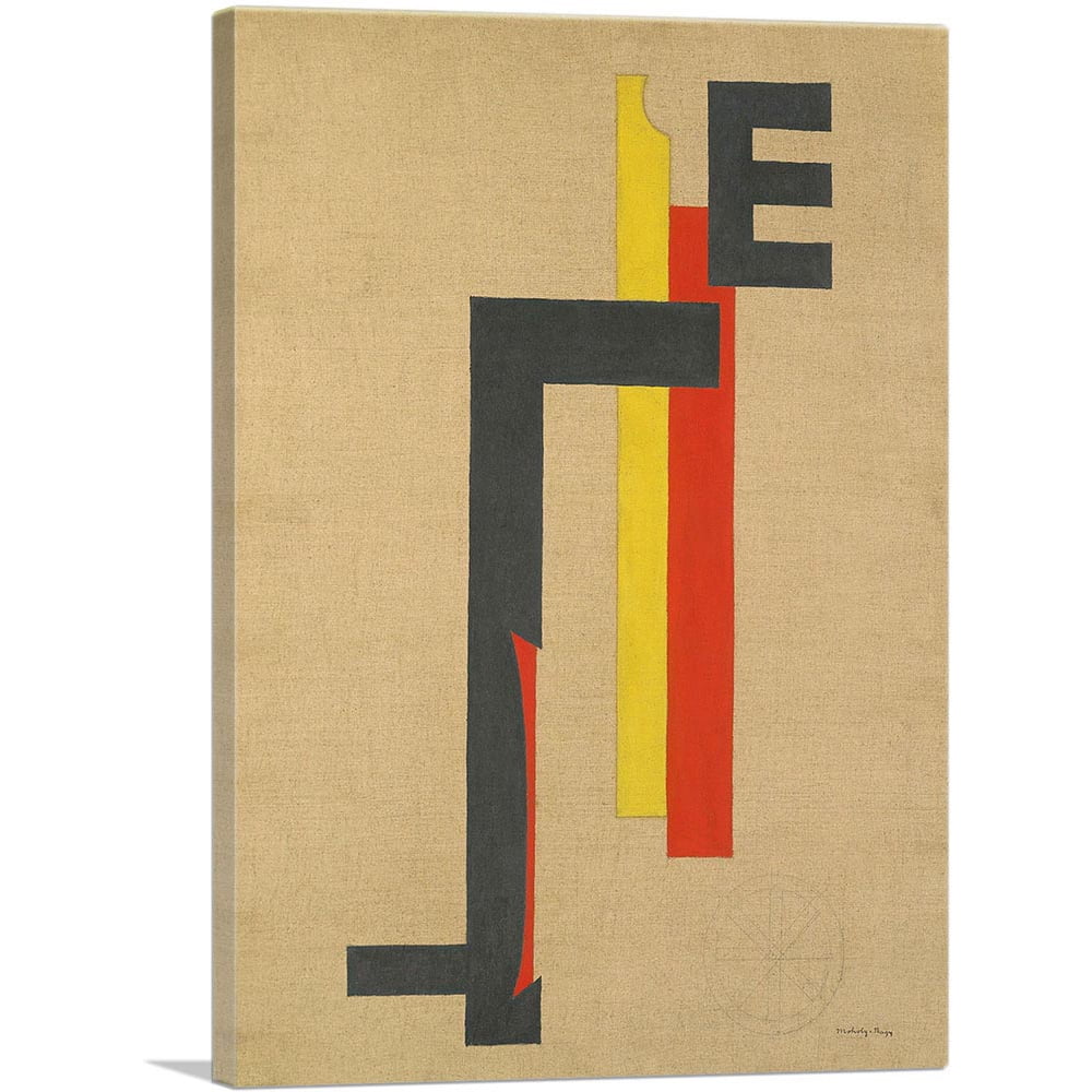 ARTCANVAS E-Bild 1921 Canvas Art Print by Laszlo Moholy-Nagy - Size: 12" x 8" (0.75" Deep ...
