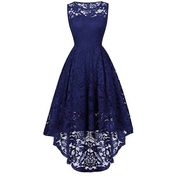 Dresses Short In Front Long In Back Blue