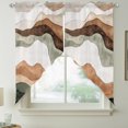 Abstract Wave Texture Swag Curtain Valance for Window 2 Panels Vintage ...