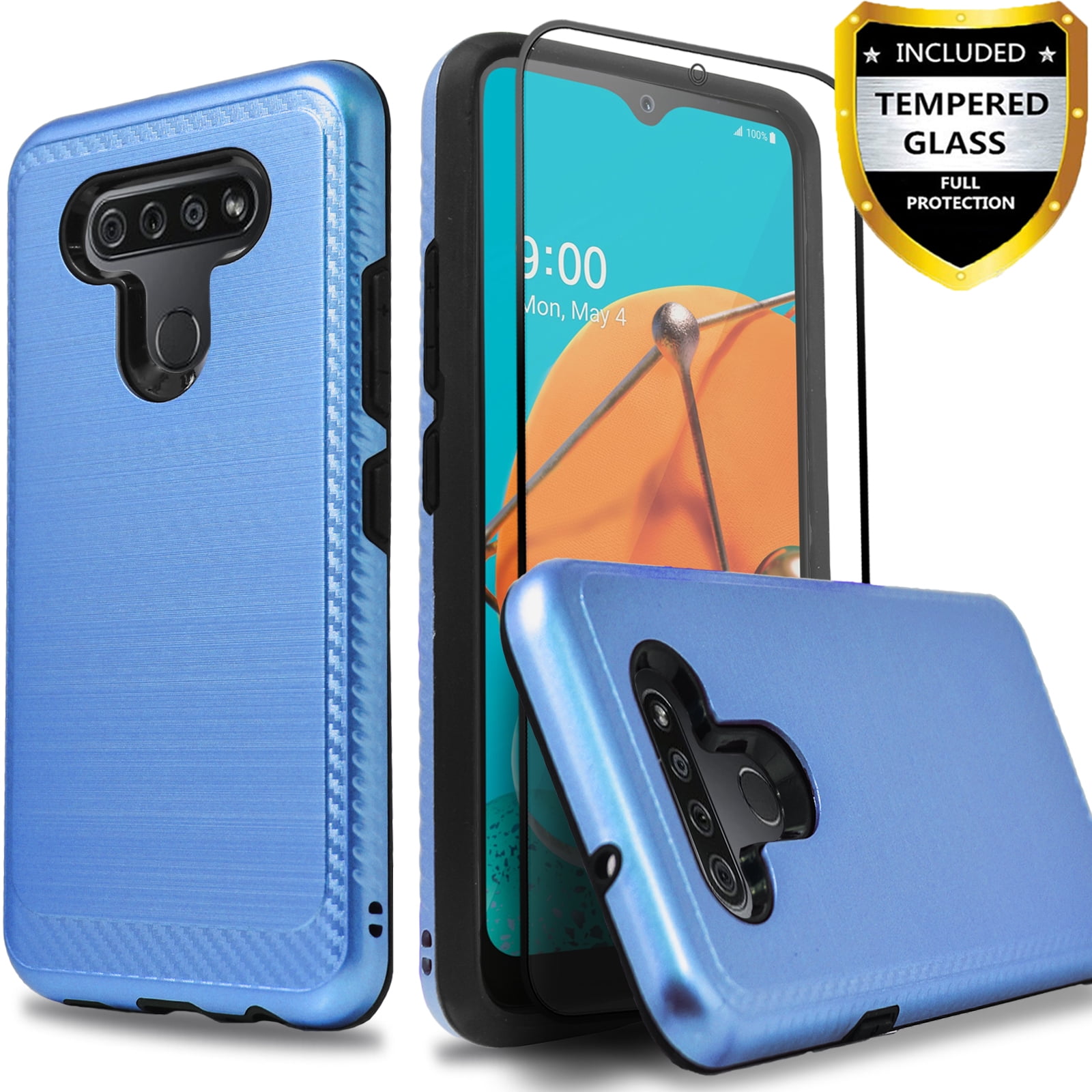 LG Stylo 6 Phone Case, 2-Piece Style Hybrid Shockproof Hard Case Cover ...