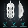 STAR- Dierya X Tmkb M1 Se White Wired Gaming Computer Mouse Pc Competition Rgb Led New - Walmart.com