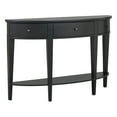 Console Table, U-Shape Modern Curved Sofa Table with 3 Drawers and 1 ...
