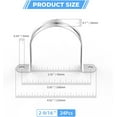 ANYWAY.GO 24Pcs 2 9/16 Inch (65mm) 304 Steel Conduit Clamps, Conduit ...