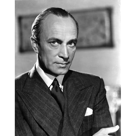 Conrad Veidt Posed in Black Suit with Brushup Hairdo Photo Print (24 x ...