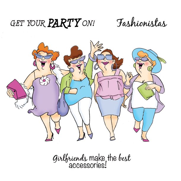 Art Impressions 4129 Art Impressions Girlfriends Cling Rubber Stamps 10 ...