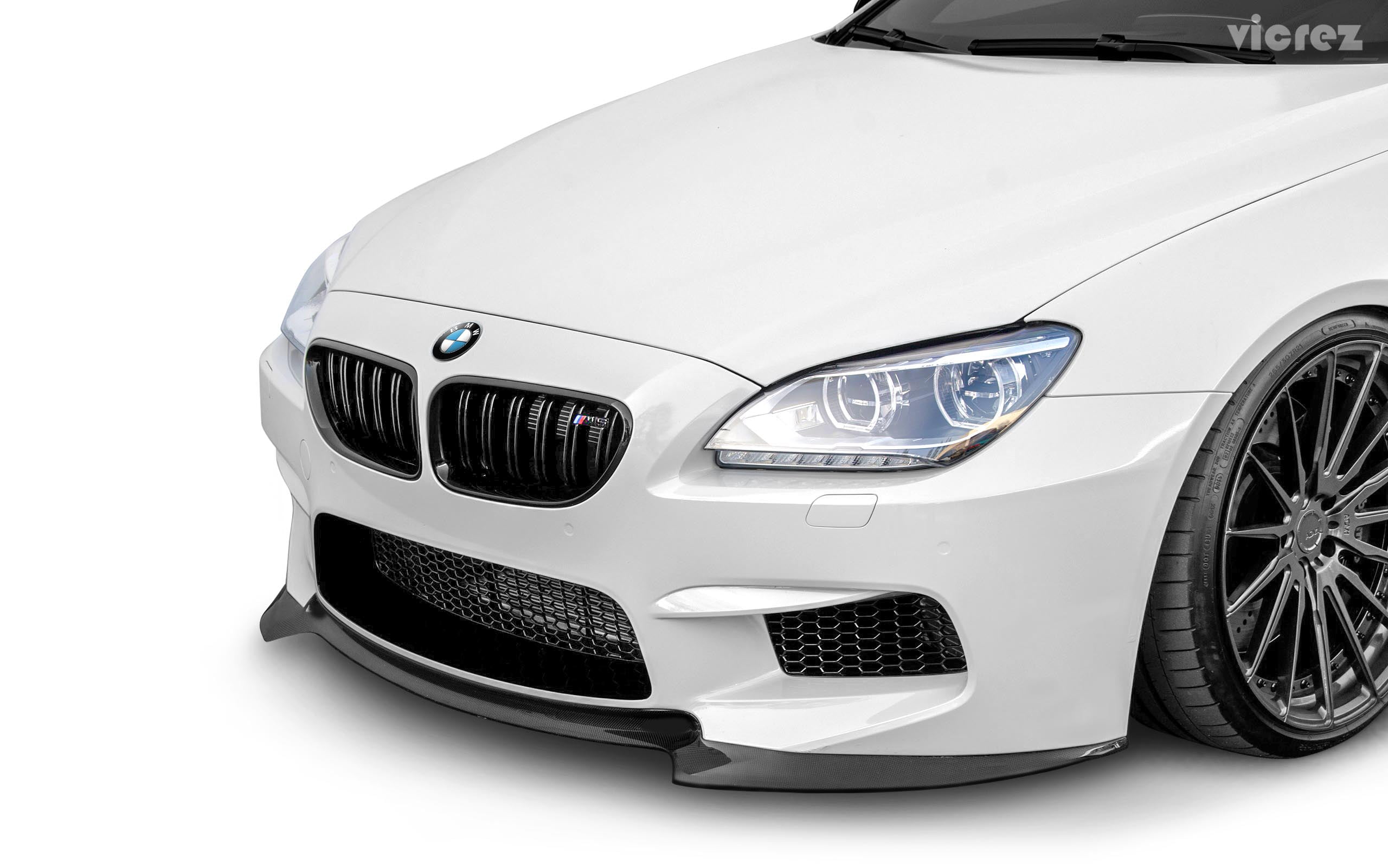 Vicrez BMW M6 F06 F12 F13 2012-2019 V3R Style Carbon Fiber Front Lip ...