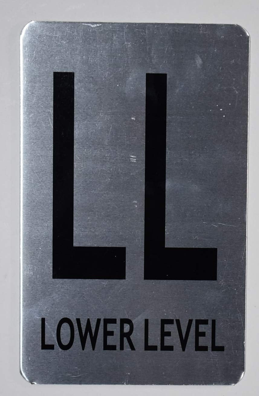 Lower Level Sign (Brush Aluminium, 5X8)-The Mont Argent line.(ref-2022 ...