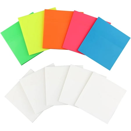 TESNN 500 Sheets / 10 Packs Transparent Sticky Notes, Clear Sticky ...