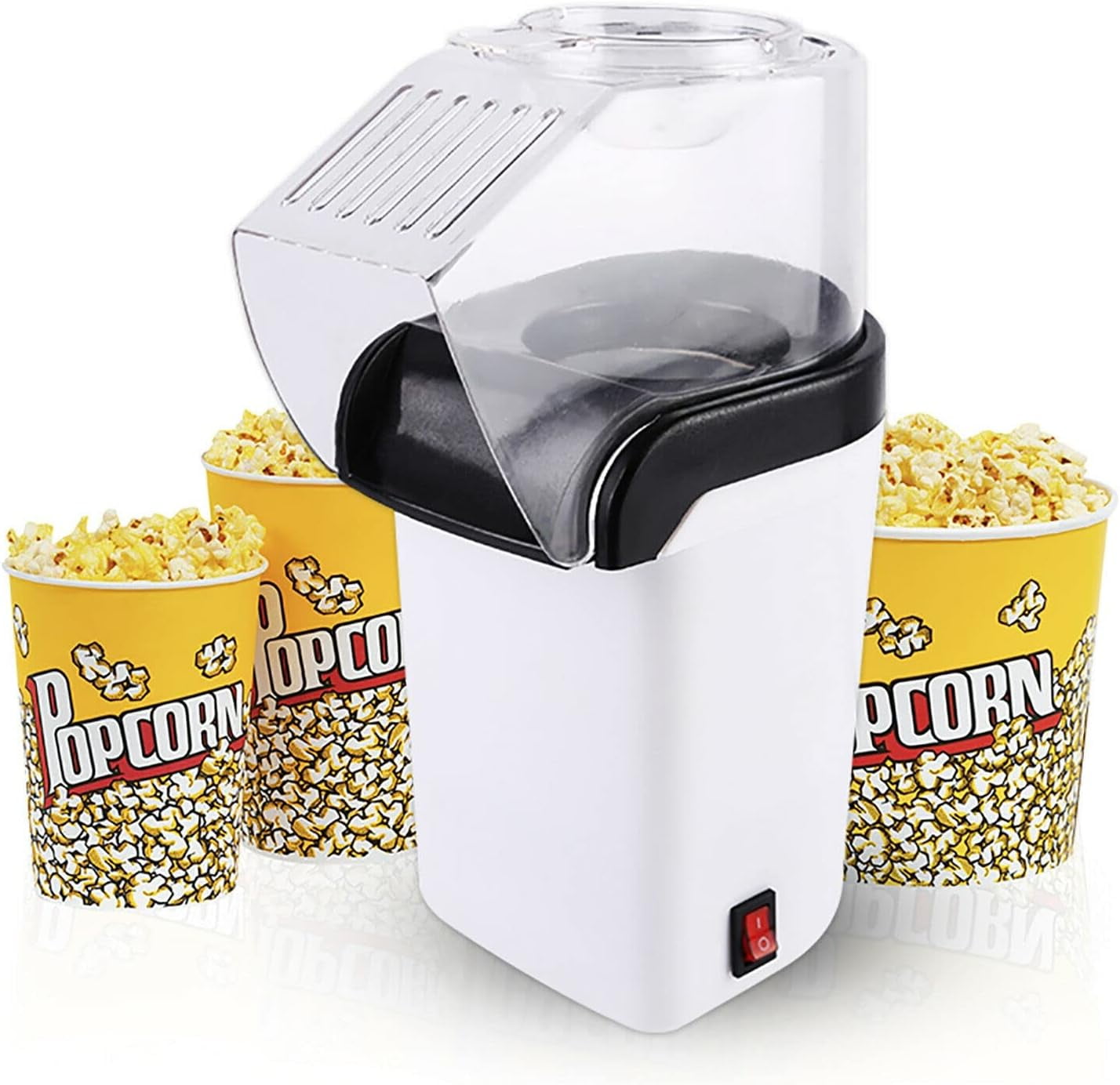 Hot Air Popper, Electric Popcorn Maker Machine with 1200W, No oil ...