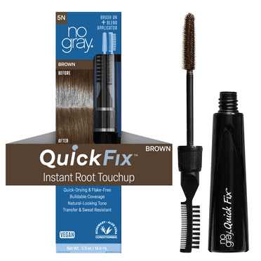 No Gray Quick Fix Triple Wand Instant Temporary Root Touchup, Brown, 0. ...