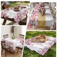 Abstract Gradient Pink Leaves Table Cloth 60x60in, Waterproof Square ...