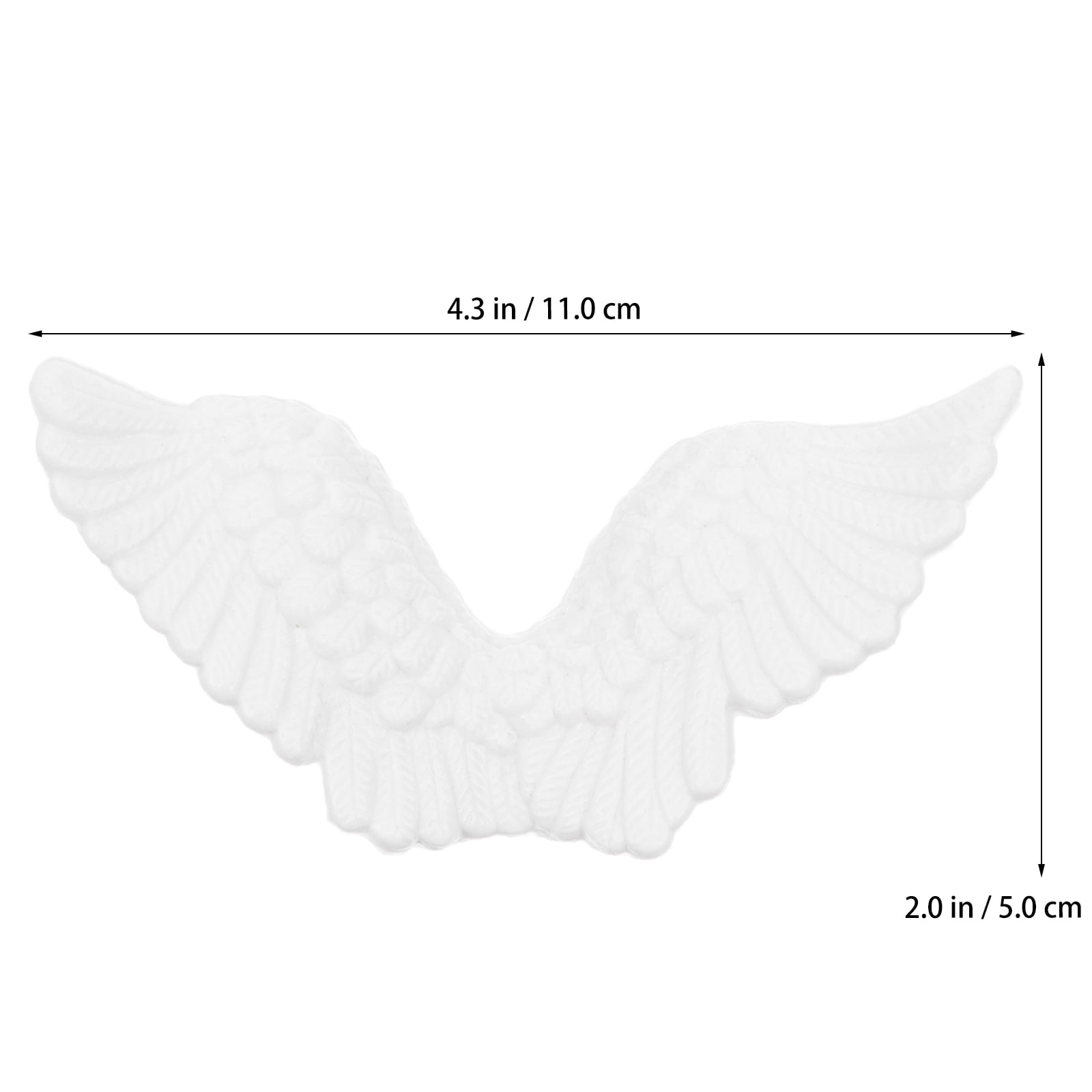 TOYMYTOY 24pcs Plastic Angel Wings Ornaments Christmas DIY Crafts ...