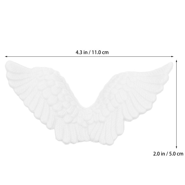 TOYMYTOY 24pcs Plastic Angel Wings Ornaments Christmas DIY Crafts ...