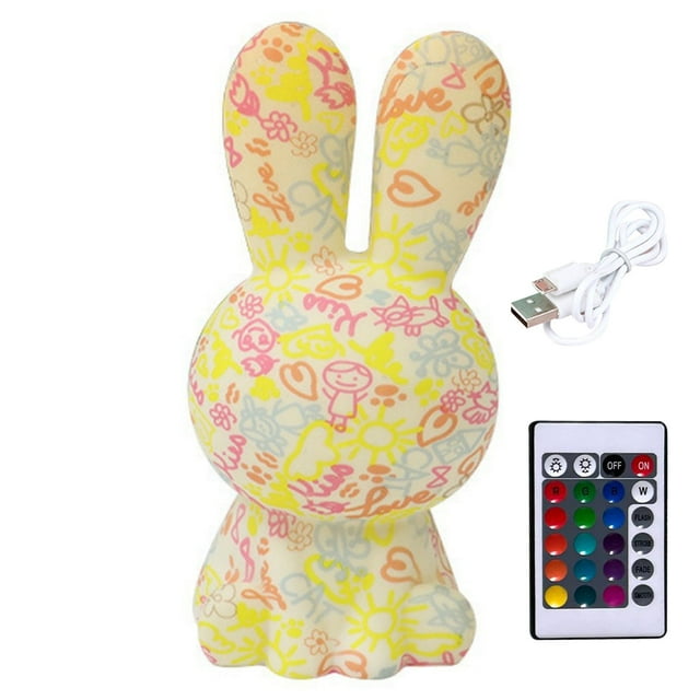 Lomubue LED Rabbit Light Creative Shape Adorable Appearance Lighting ...