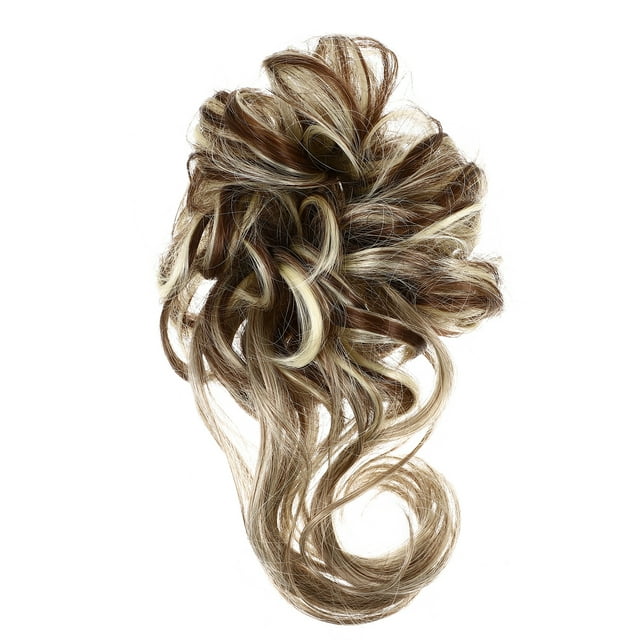 Bun Hair Messy Ponytail Piece Chignon Curly Scrunchies Wig Extensions ...