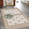 Palm Trees Washable Rug 2.7x5 Area Rug for Living Room Bedroom Non Slip ...
