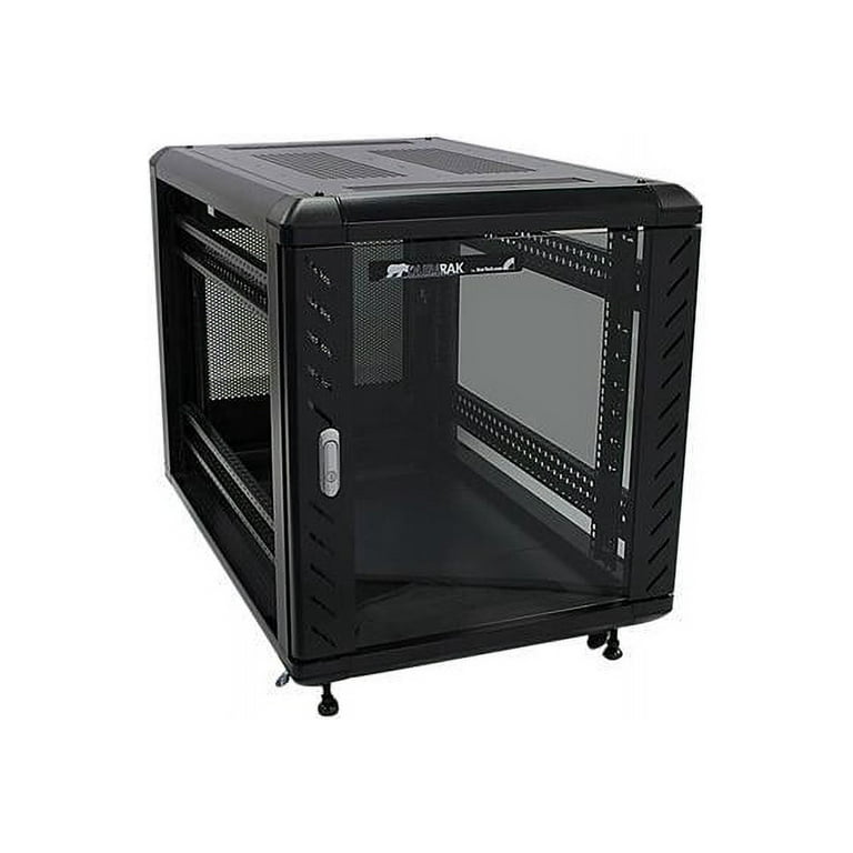RK1236BKF Portable Server Rack Cabinet 12U Server Rack 36 , 55% OFF
