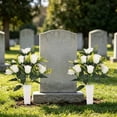 Flowers Arrangement for Cemetery Memorial with Polyester Materials for ...