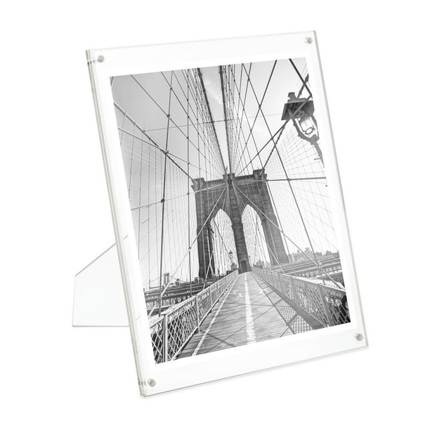 Isaac Jacobs 8x10 Clear Acrylic Picture Frame for Tabletop Display ...