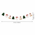 THOPBPRK Christmas Snowman Santa Banner Holiday Hanging Garland Indoor ...