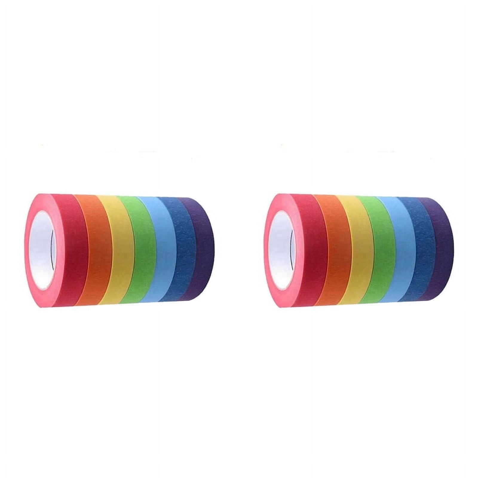 14X Cinta adhesiva de colores, cinta de pintor de colores para artes y ...