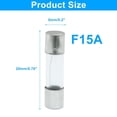 20 Pcs 5x20mm 15A 250V F15AL250V Fast-Blow Glass Fuses, 0.2 x 0.78 Inch ...