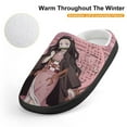 Demon Slayer Nezuko Kamado Slippers for Kids, Cute Soft Plush Anti-slip ...