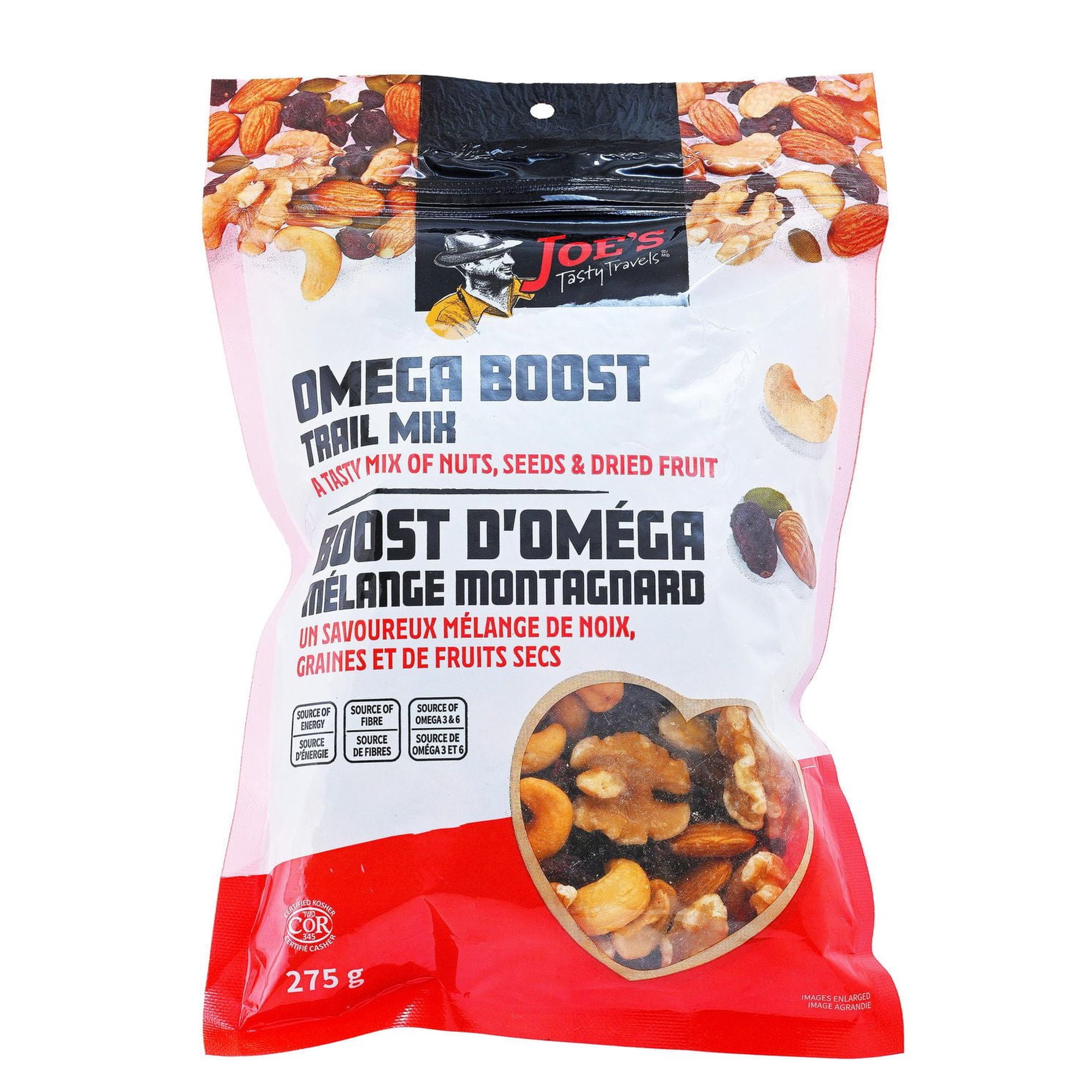 Click here for Joes Tasty Travels Omega Boost Trail Mix 275 G prices