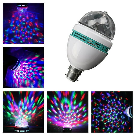 homeholiday 3W RGB Lamp LED Bulb Light Stage Bulb Disco DJ Party Dance ...