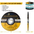 SATC 50Pcs 5" Cut-off Wheels 0.040" Thin for Cutting Metal and ...