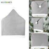 BadPiggies Gray Santa Hat Chair Covers for Christmas Holiday Dining ...