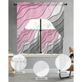 Abstract Beach Swag Valance and Tier Curtains Set Aesthetic Grey to ...