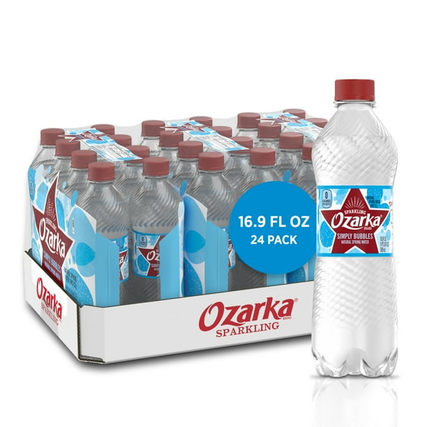 Ozarka Sparkling Water, Simply Bubbles, 16.9 oz. Bottles (24 Count ...