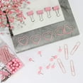 Assorted Metal Binder Clips, Thumb Tacks, and Push Pins Set with Cute ...