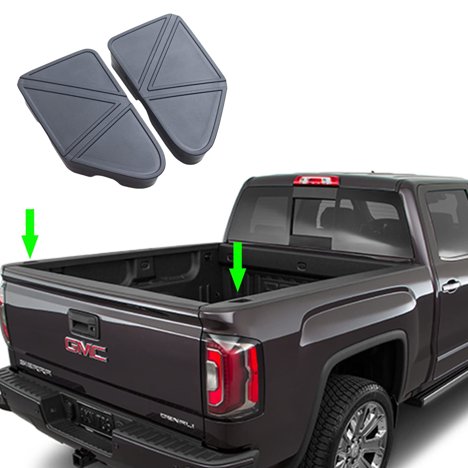 JKCOVER Bed Rail Stake Pocket Covers Compatible with 2014-2018 Chevy ...