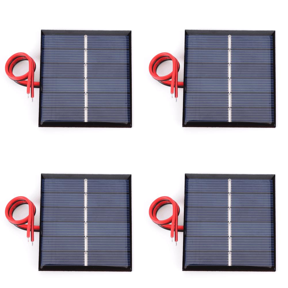 Panel Solar Pequeño 0.55W 3V Kuymtek Cargador Células Fotovoltaicas 60 ...