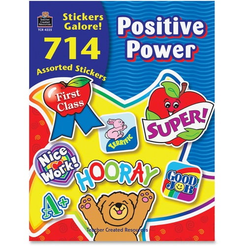 Teacher Created Resources Positive Power Sticker Book - Self-adhesive ...
