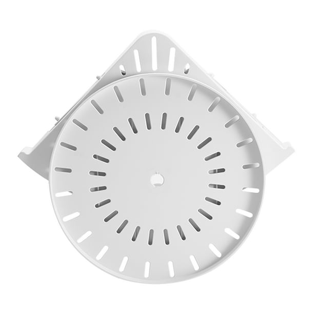 Bathroom Kitchen Corner Shelf 360 Degree Rotating Triangle Shampoo ...